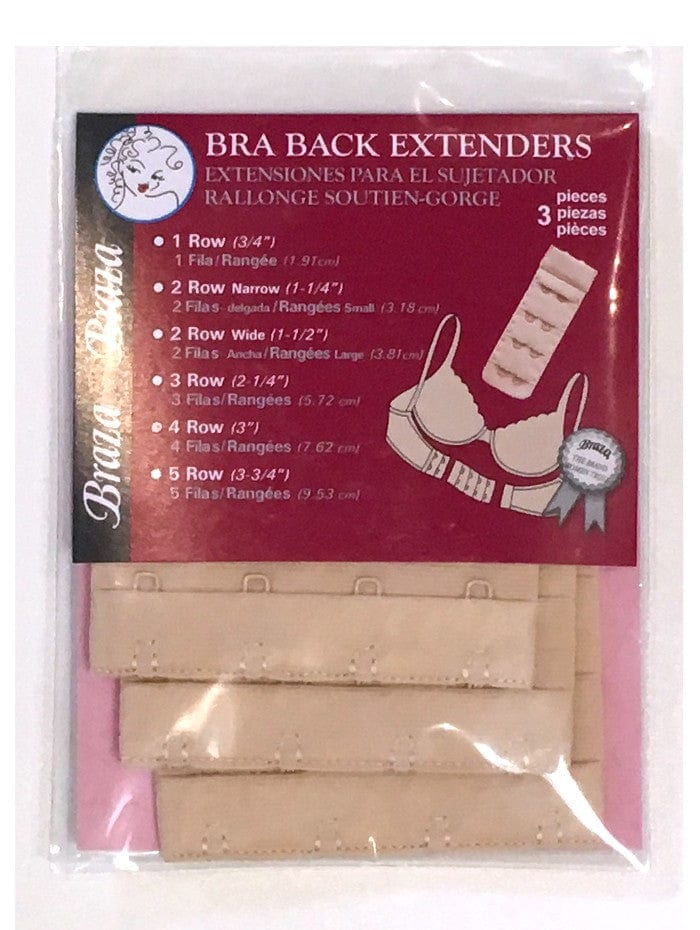 Braza Bra Extenders Beige 4 Rows | Brava Lingerie