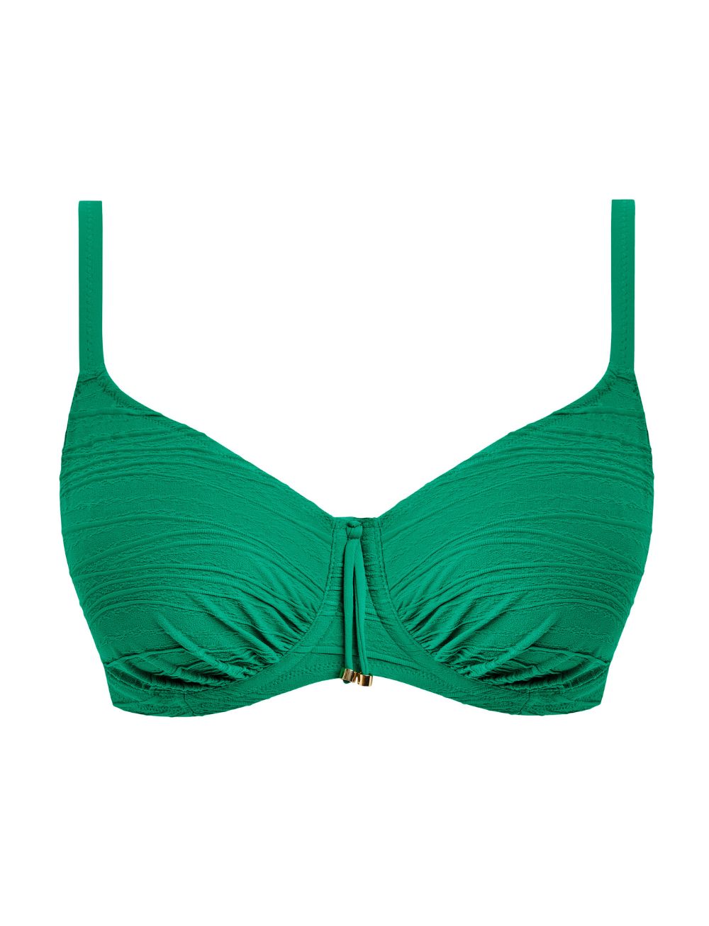 Fantasie Beach Waves UW Gathered Full Cup Bikini Top Tourmaline | Brava ...