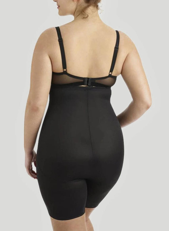 Naomi & Nicole Unbelievable Comfort Plus Size High Waist Long Leg Blac ...