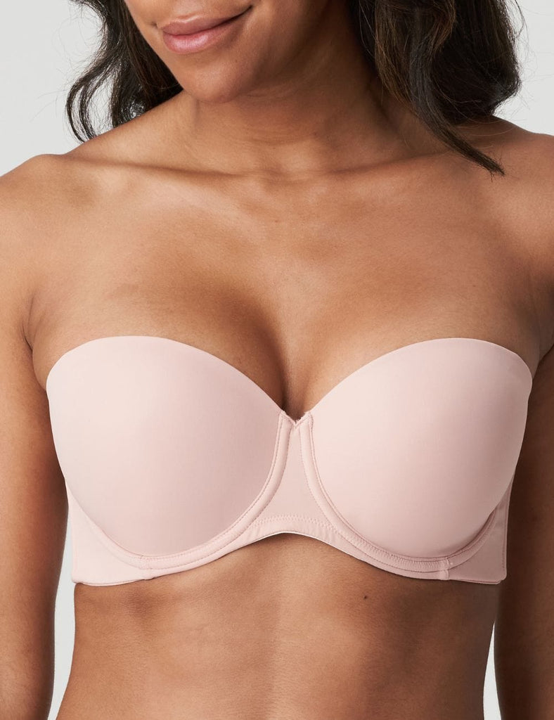 Primadonna Figuras Padded Strapless Bra Powder Rose Brava Lingerie