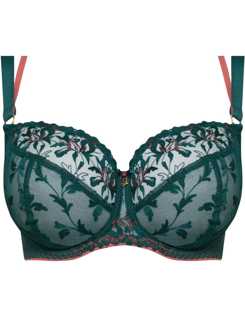 Samanta Nut Soft Full Cup Bra Teal | Brava Lingerie