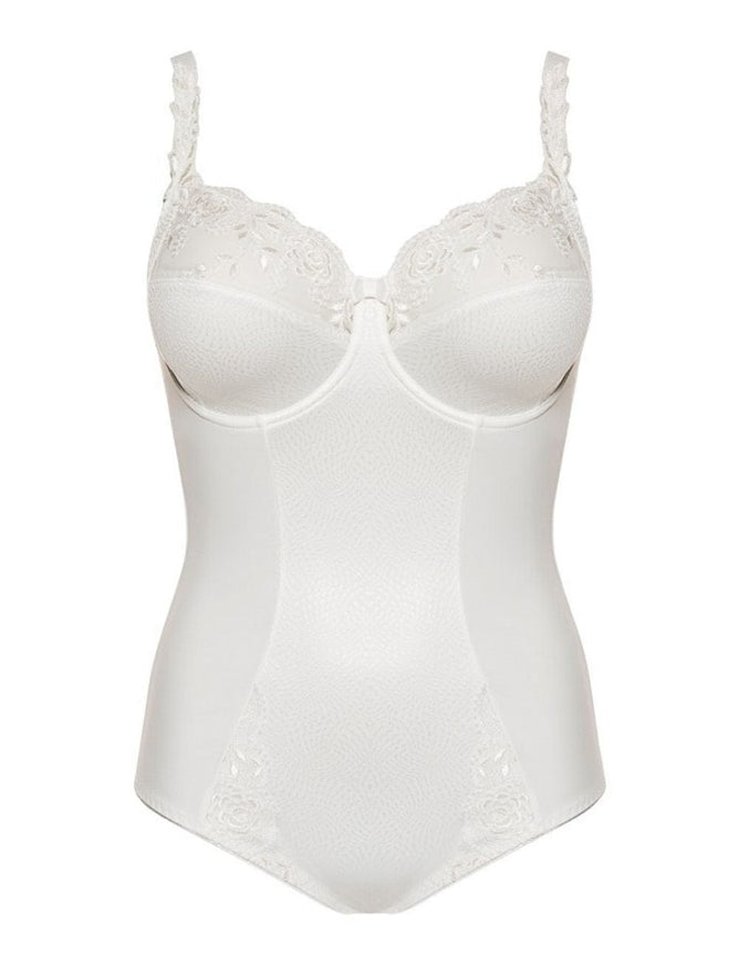 Ulla Ella Underwired Bodysuit with Panel Ecru | Brava Lingerie