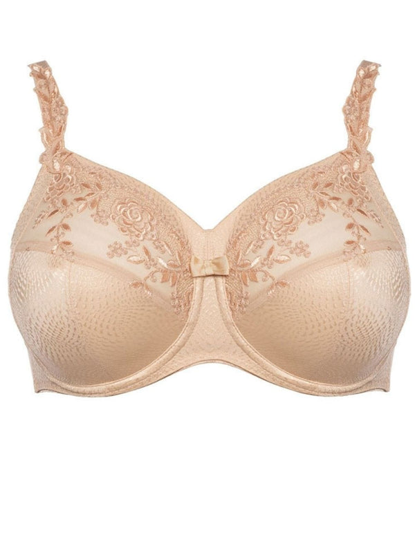 Ulla Ella Underwired Bra with Panel Bisque | Brava Lingerie
