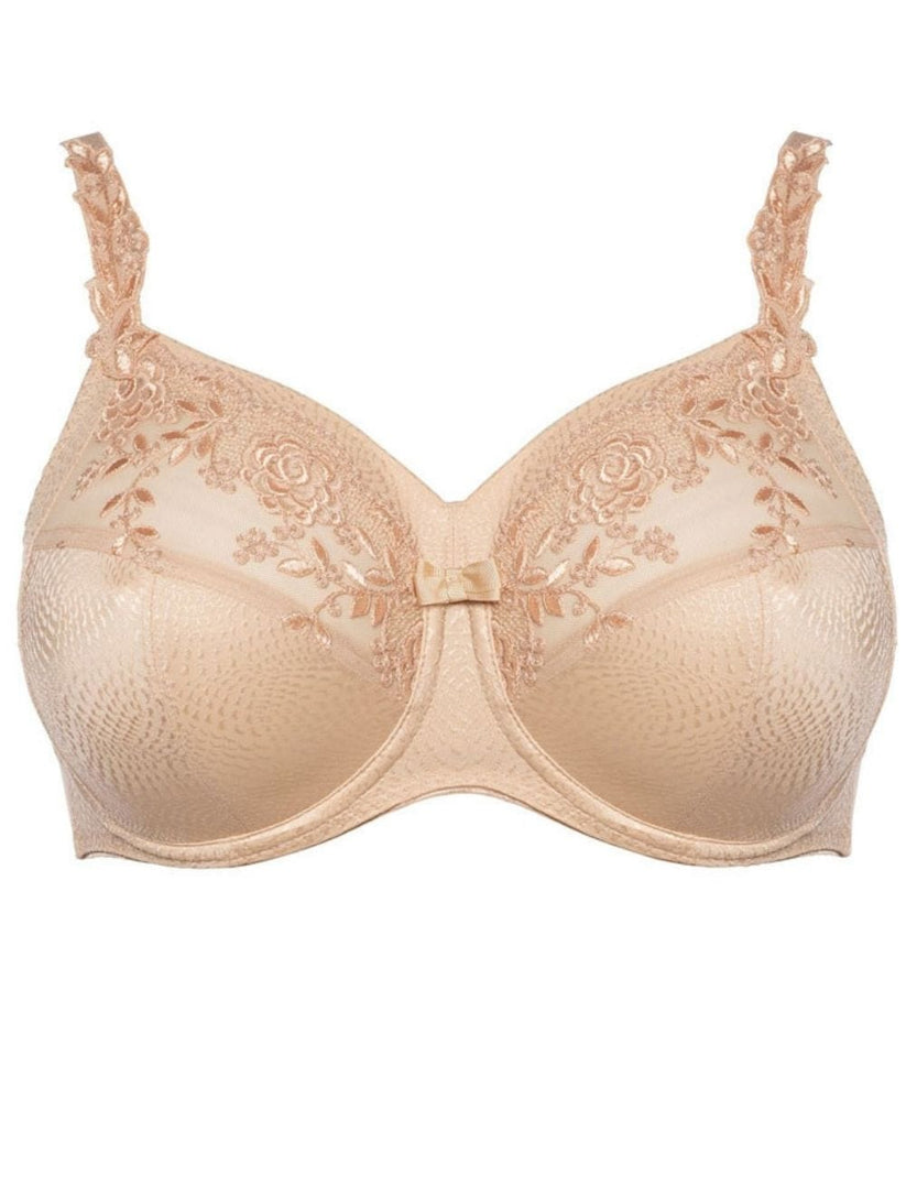 Ulla Ella Underwired Bra with Panel Bisque | Brava Lingerie