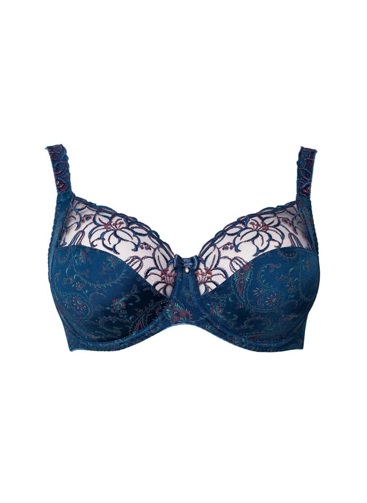 Ulla Zoe Underwired Bra Oriental Blue | Brava Lingerie